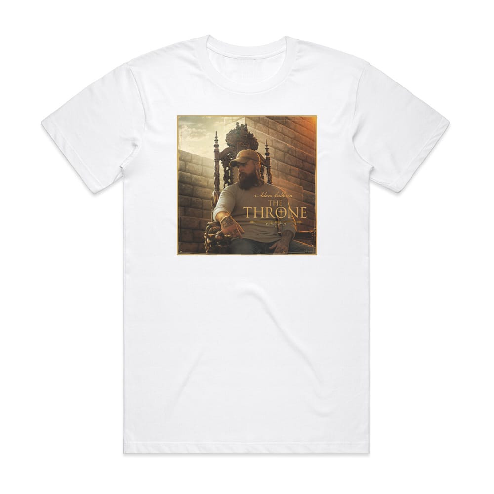 Adam Calhoun The Throne Album Cover T-Shirt White