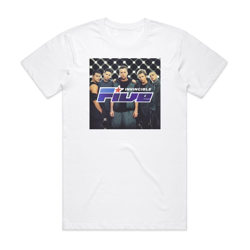 Five Invincible Album Cover T-Shirt White