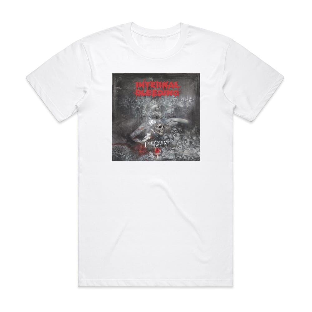 Internal Bleeding Imperium Album Cover T-Shirt White