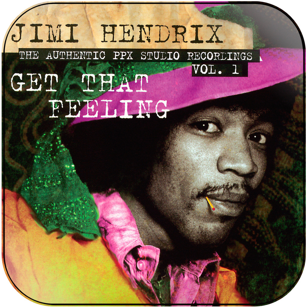 Jimi Hendrix The Authentic Ppx Studio Recordings Volume 1 Get That Feelin Album Cover Sticker