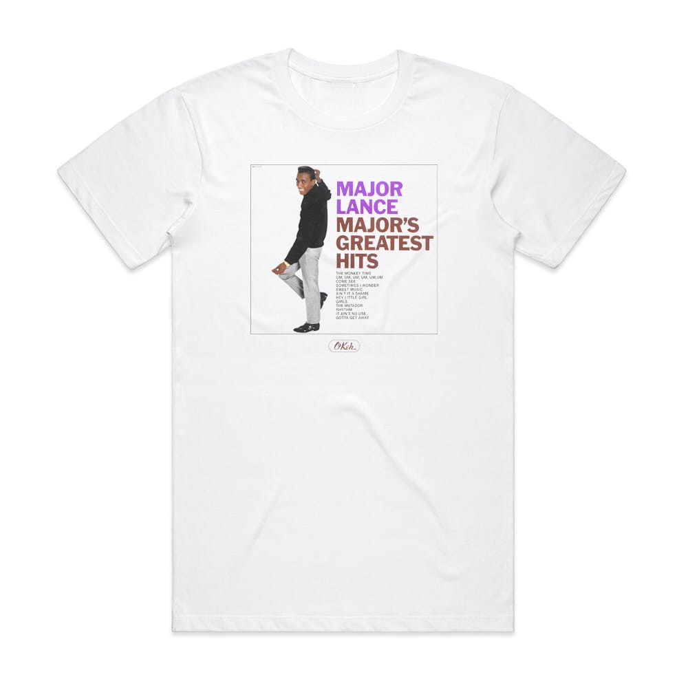 Major Lance Majors Greatest Hits Album Cover T-Shirt White
