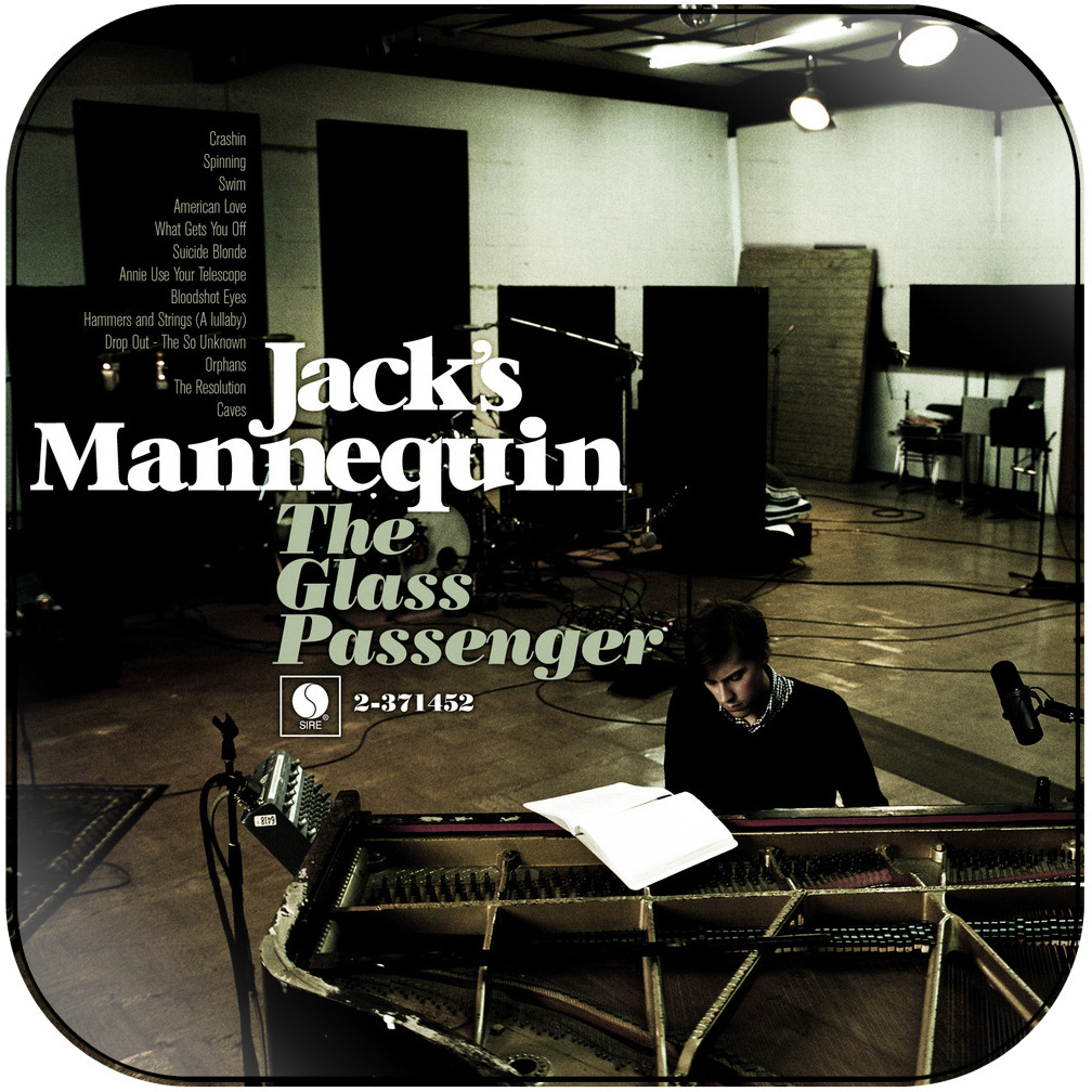Jacks Mannequin The Glass Passenger Album Cover Sticker