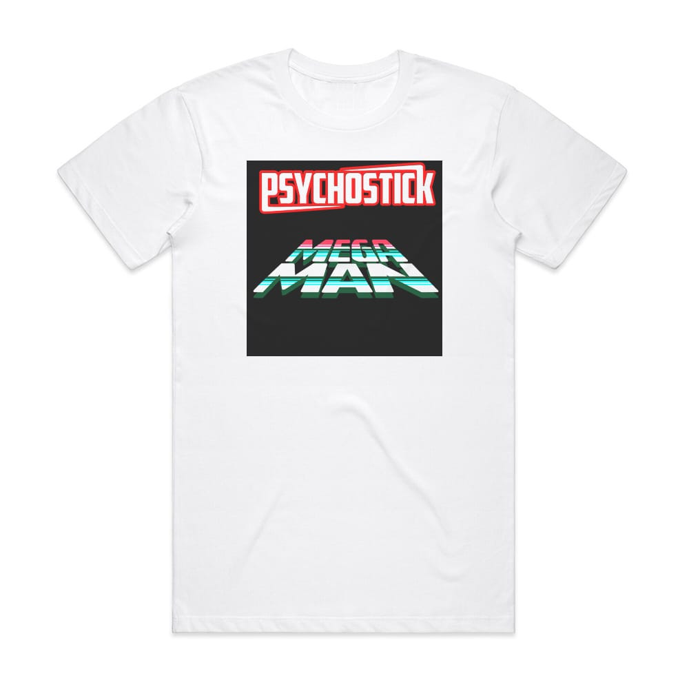 Psychostick Megaman Album Cover T-Shirt White