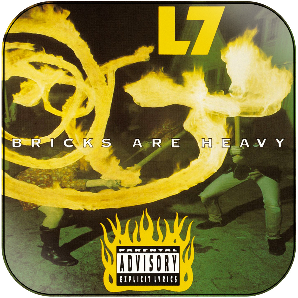 L7 Bricks Are Heavy-1 Album Cover Sticker