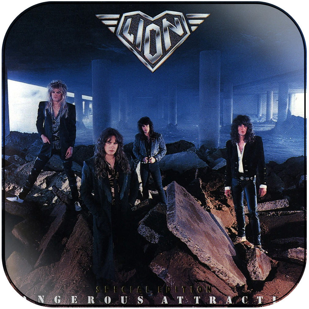 Lion Dangerous Attraction Album Cover Sticker