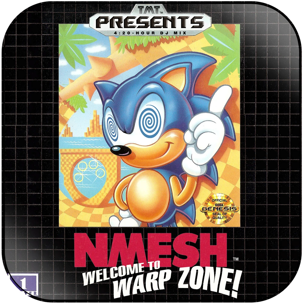 Nmesh Welcome To Warp Zone Album Cover Sticker