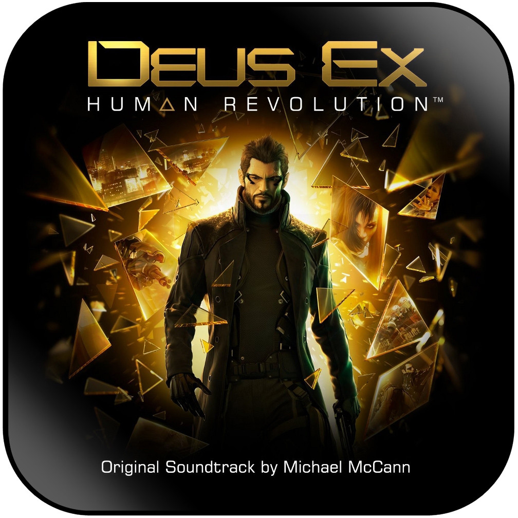 Michael McCann Deus Ex Human Revolution Album Cover Sticker