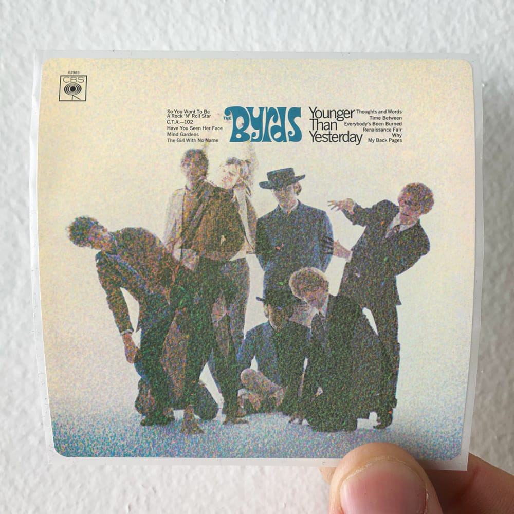The Byrds Younger Than Yesterday Album Cover Sticker