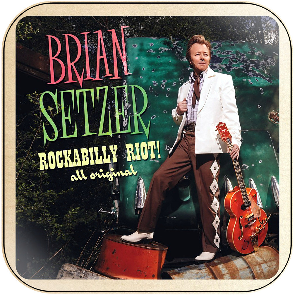 Brian Setzer Rockabilly Riot All Original Album Cover Sticker
