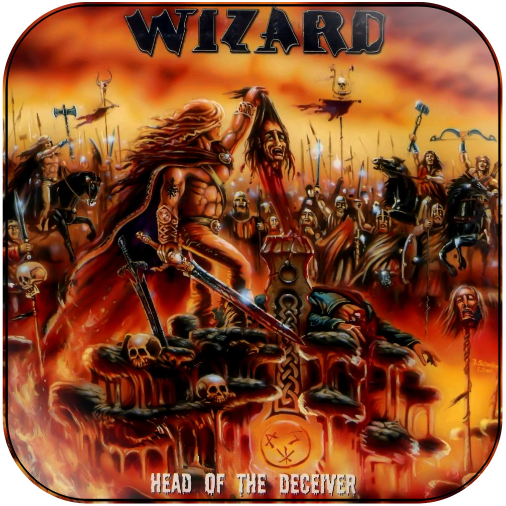 Wizard Head Of The Deceiver Album Cover Sticker