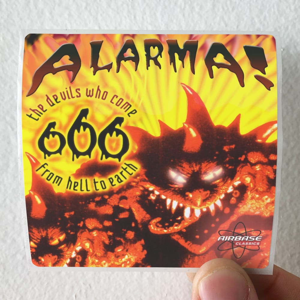 666 Alarma Album Cover Sticker