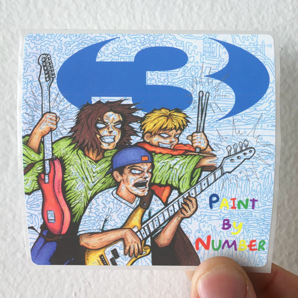 3 Paint By Number Album Cover Sticker