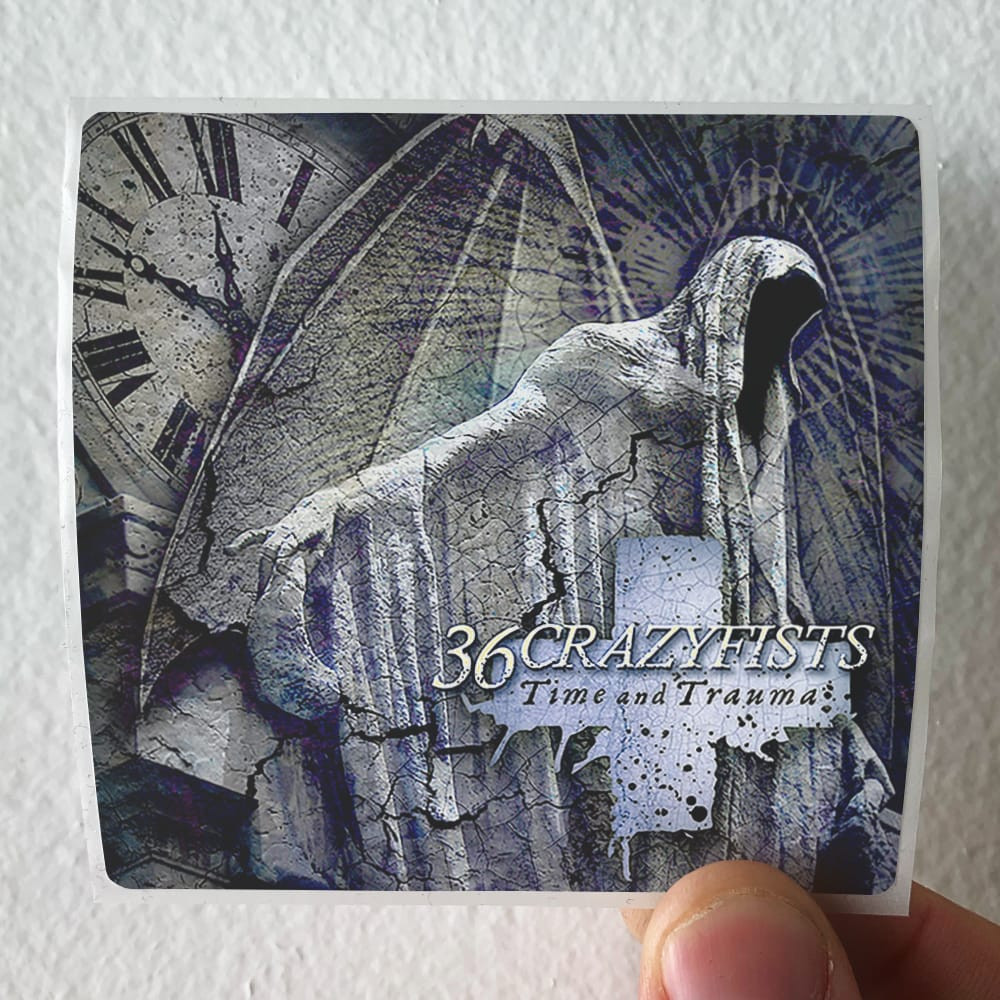 36 Crazyfists Time And Trauma Album Cover Sticker