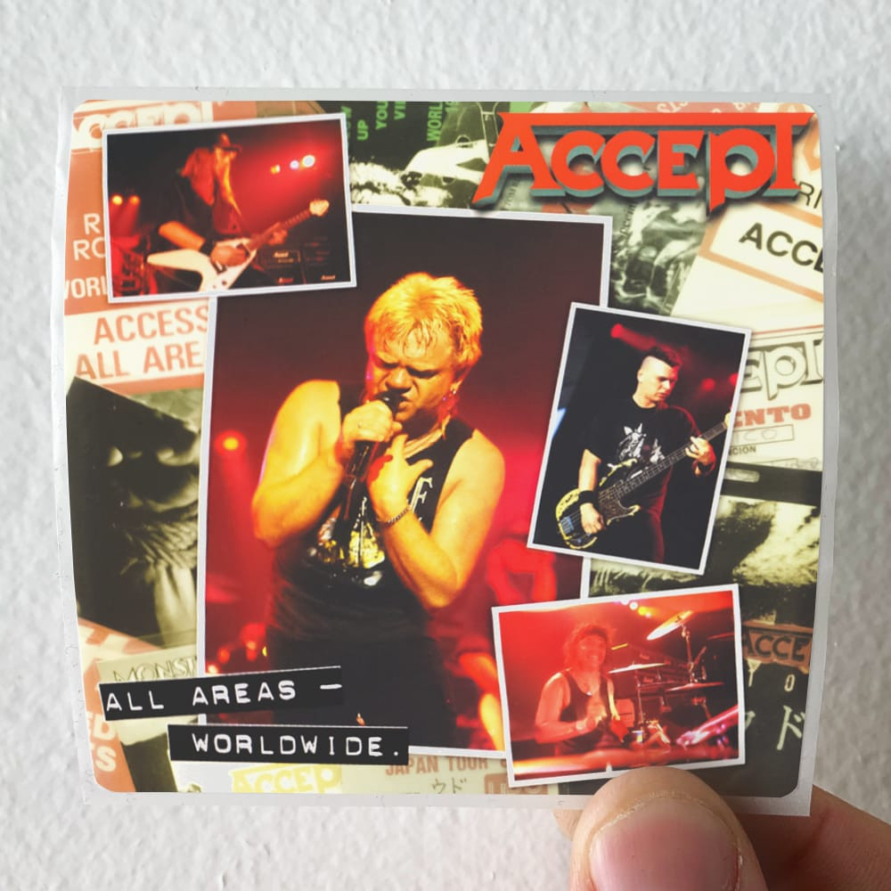 Accept All Areas Worldwide Album Cover Sticker