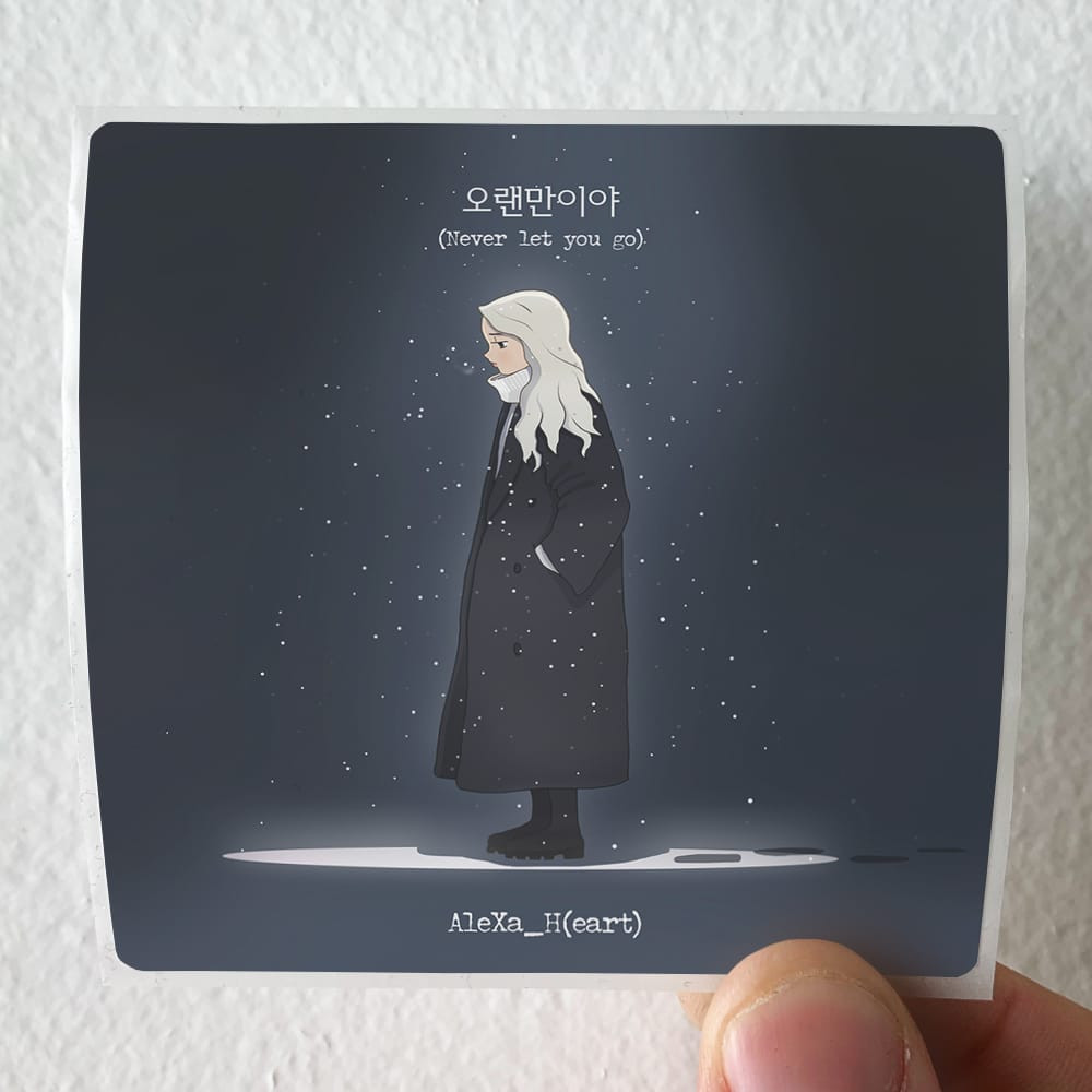 AleXa Never Let You Go Album Cover Sticker