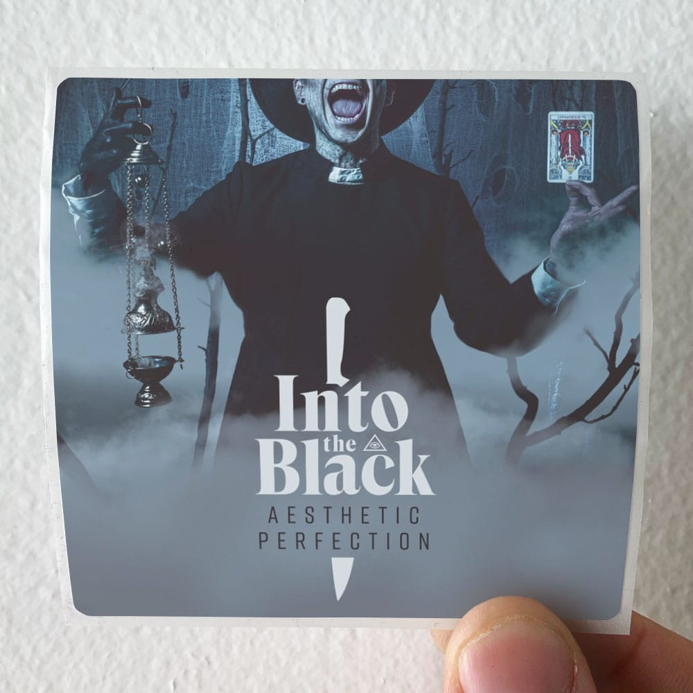 Aesthetic Perfection Into The Black Album Cover Sticker