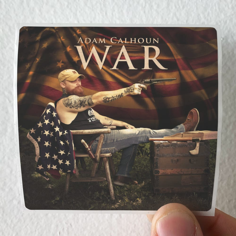 Adam Calhoun War Album Cover Sticker