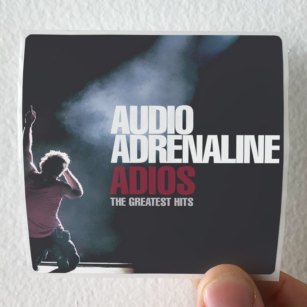 Audio Adrenaline Adios The Greatest Hits Album Cover Sticker