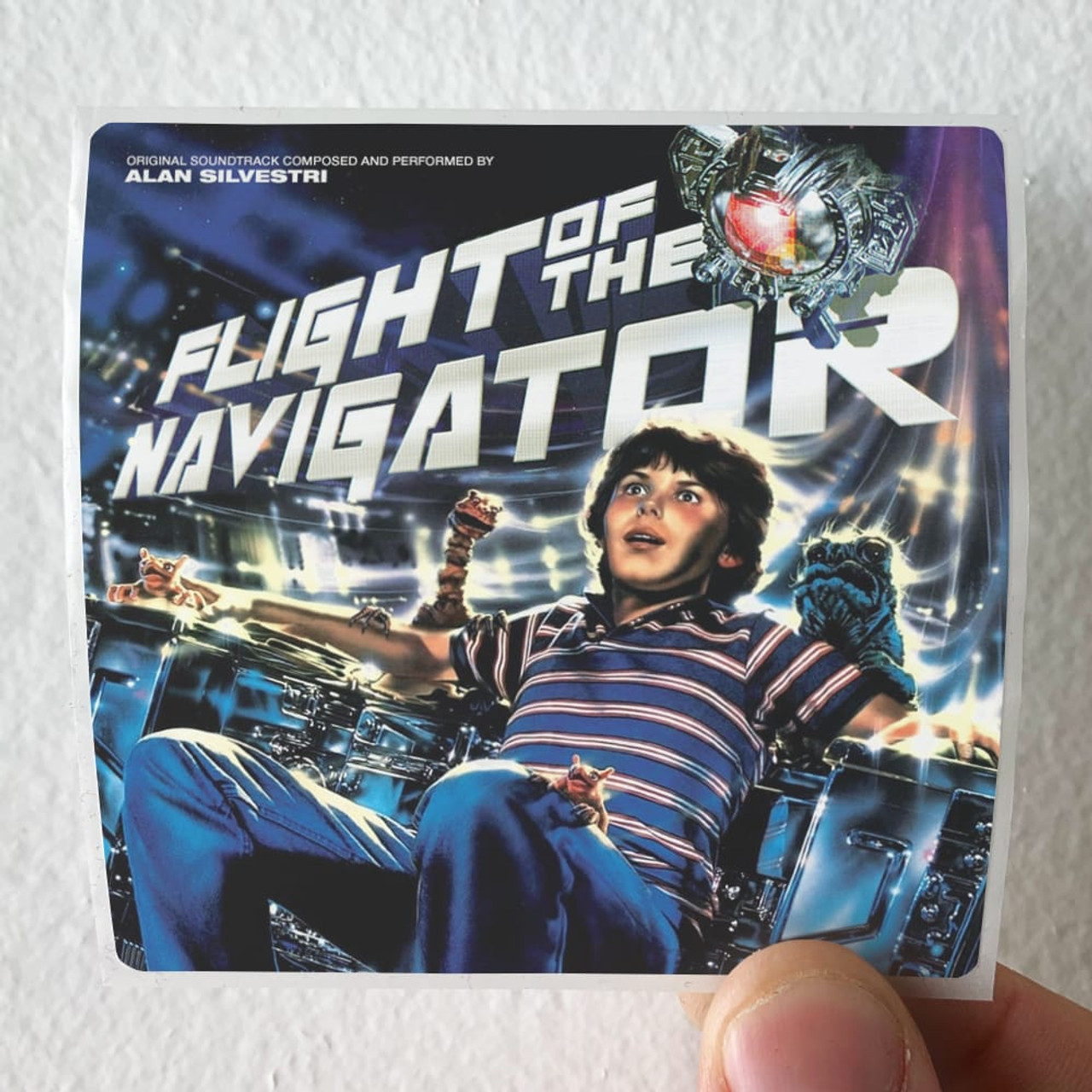 Alan Silvestri Flight Of The Navigator Album Cover Sticker