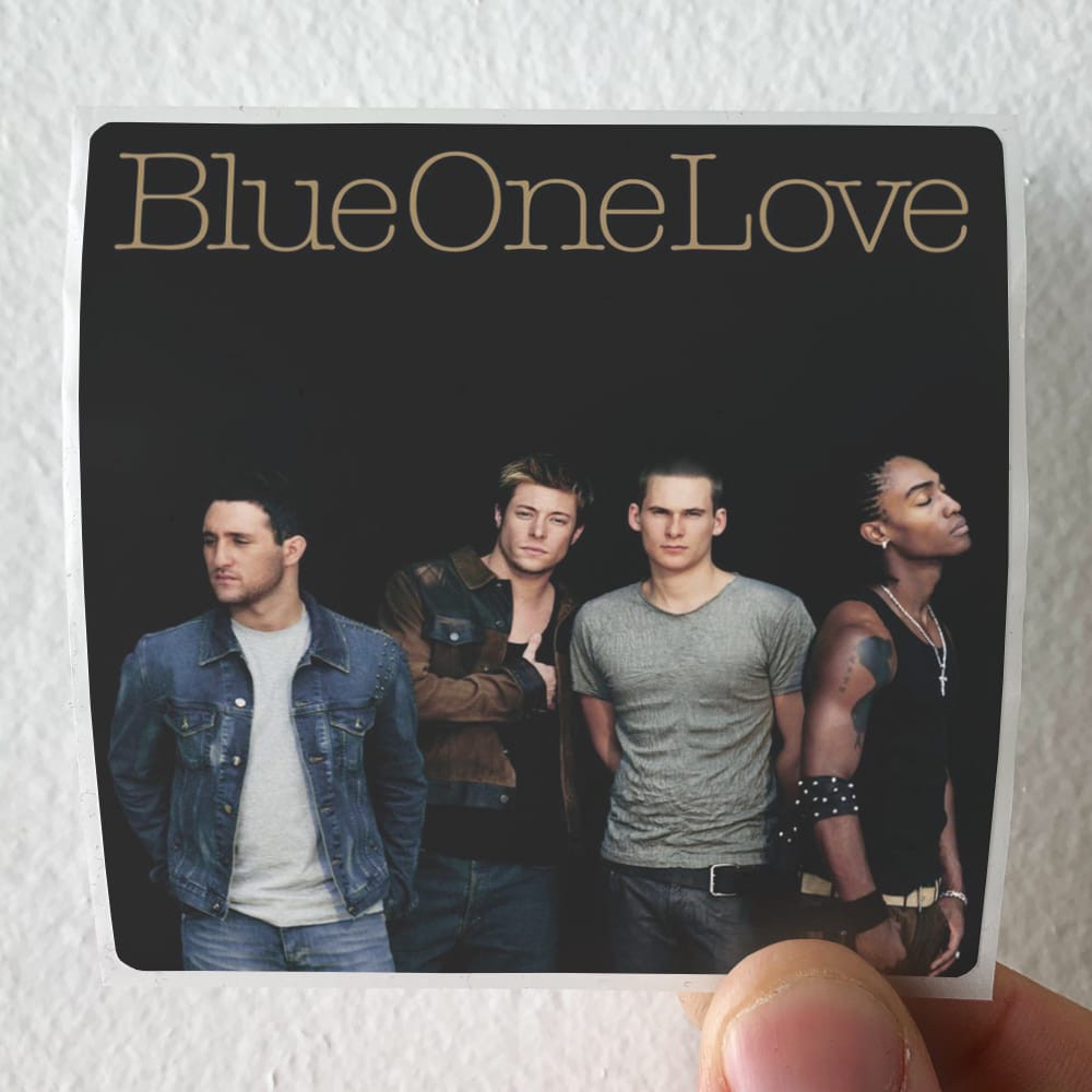Blue One Love Album Cover Sticker