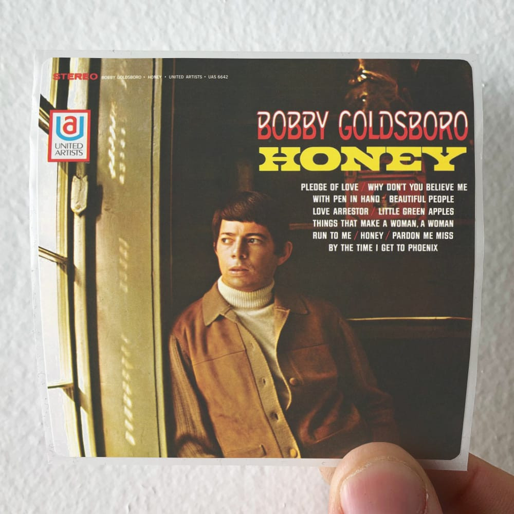 Bobby Goldsboro Honey Album Cover Sticker