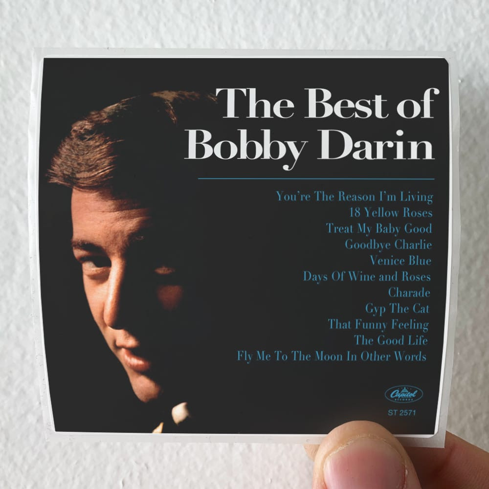 Bobby Darin Best Of Bobby Darin Album Cover Sticker