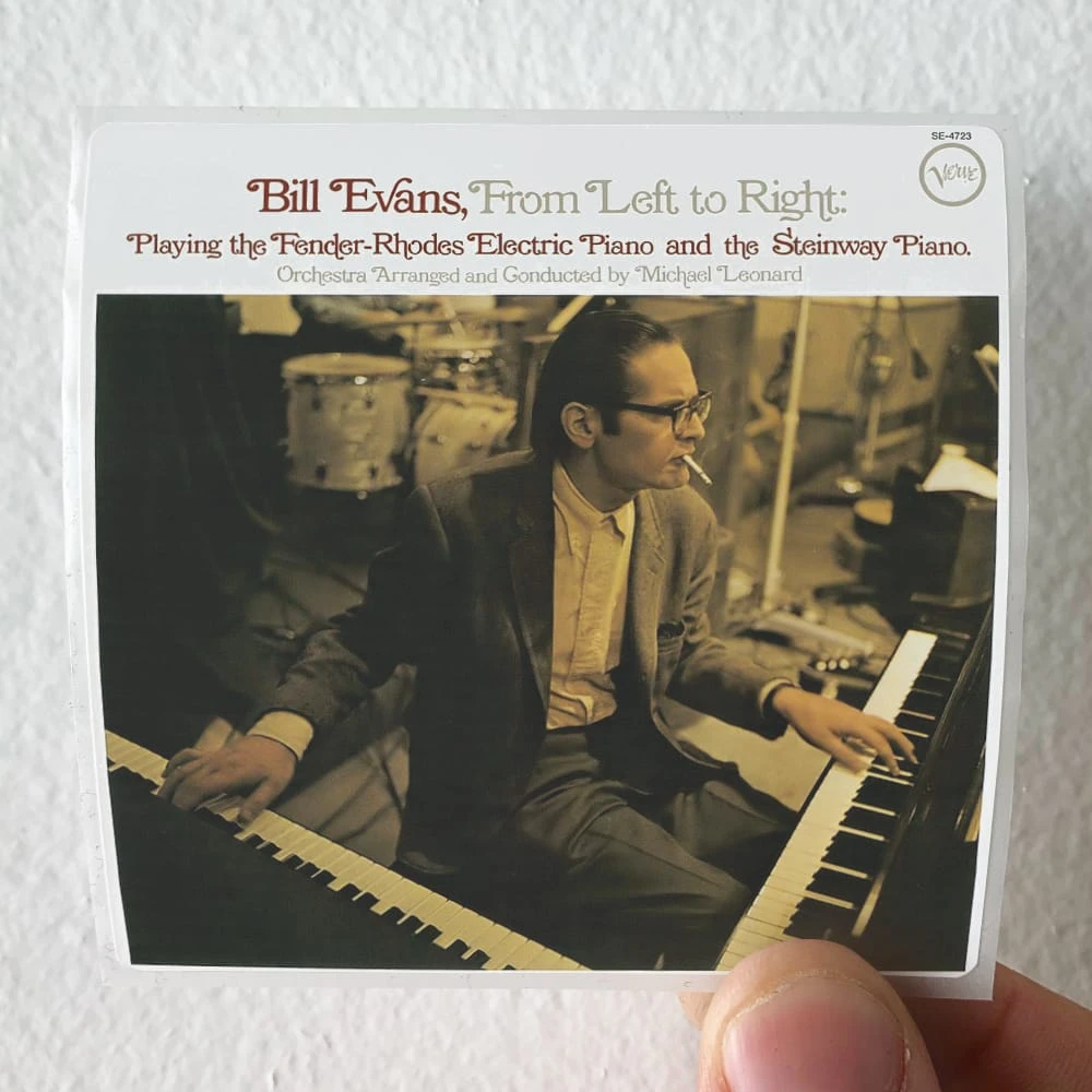 Bill Evans From Left To Right Album Cover Sticker