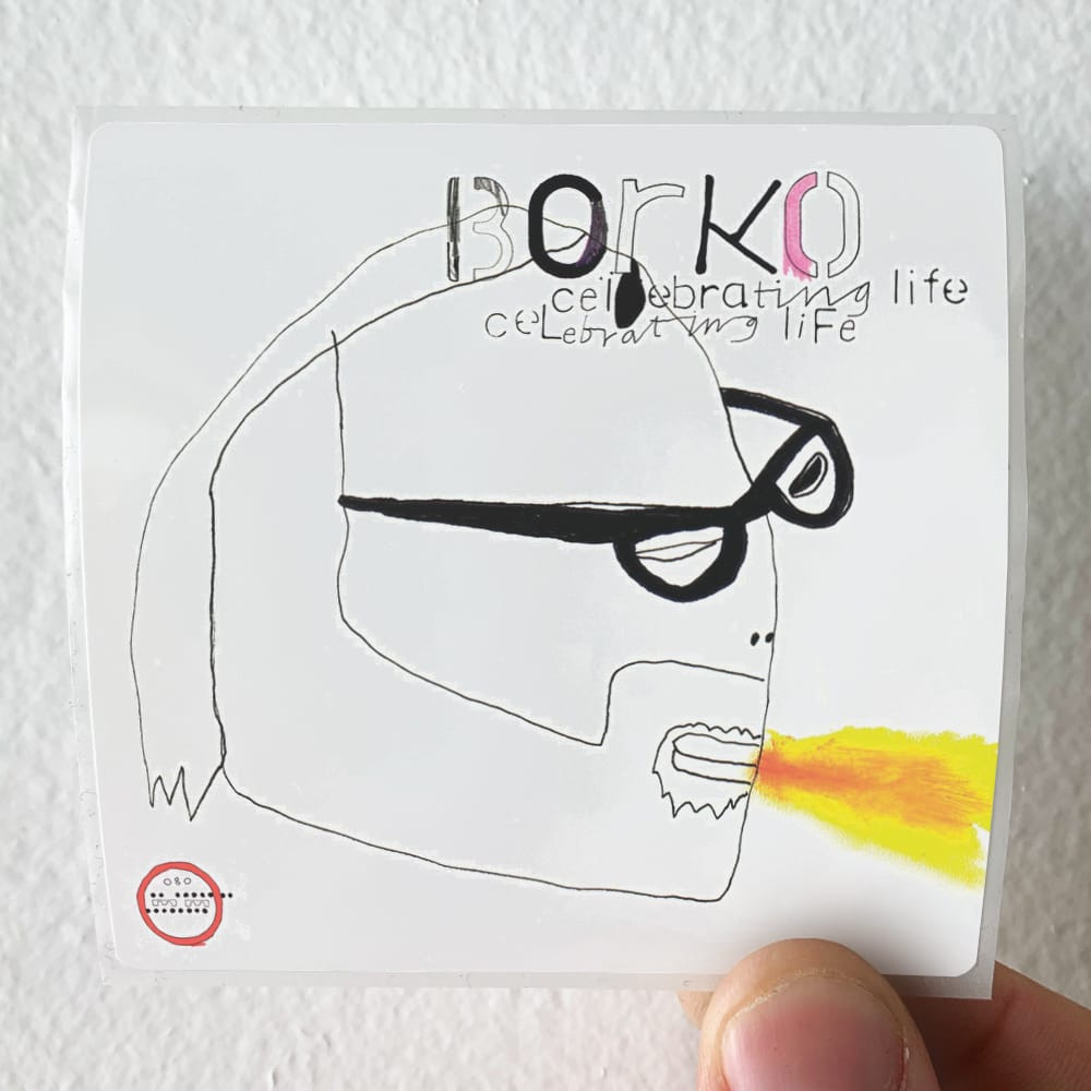 Borko Celebrating Life Album Cover Sticker