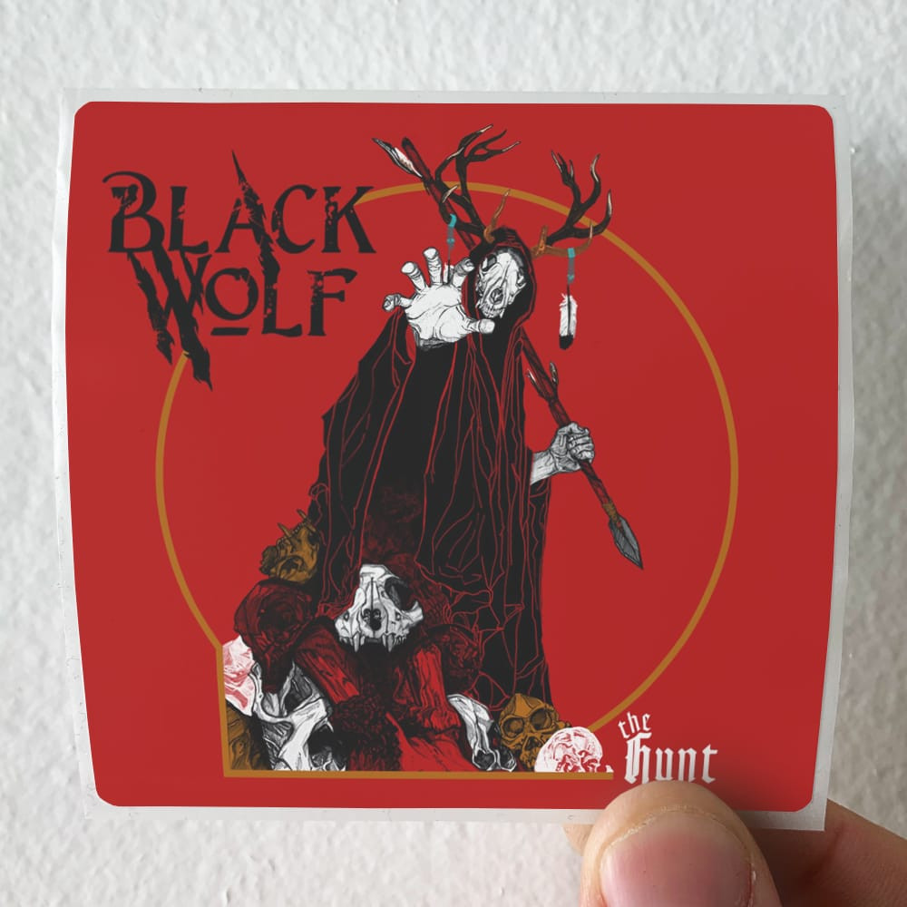 BlackWolf The Hunt Album Cover Sticker