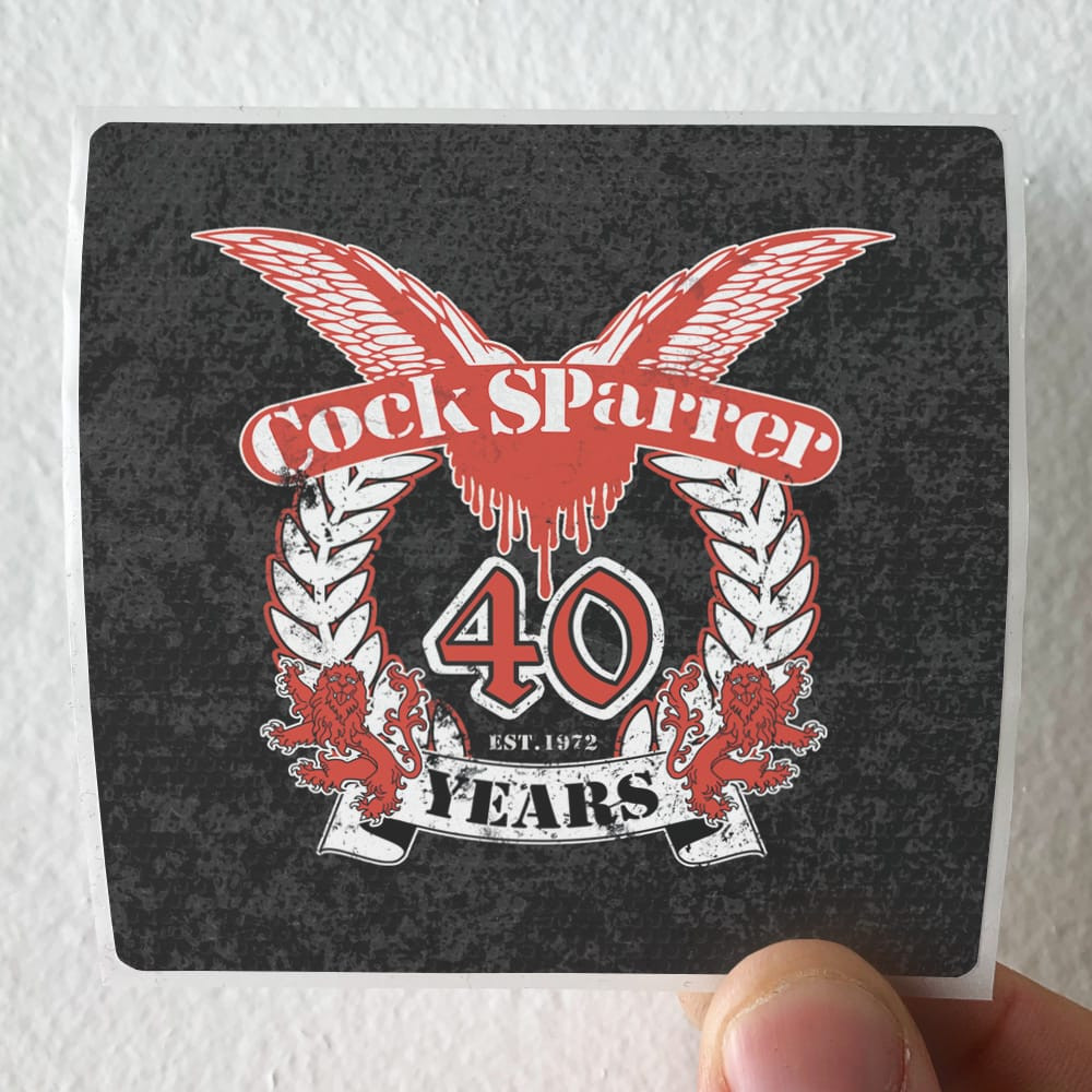 Cock Sparrer 40 Years Album Cover Sticker