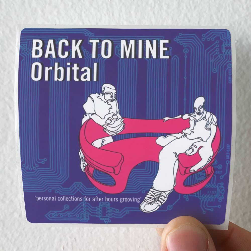 Orbital Back To Mine Orbital Album Cover Sticker