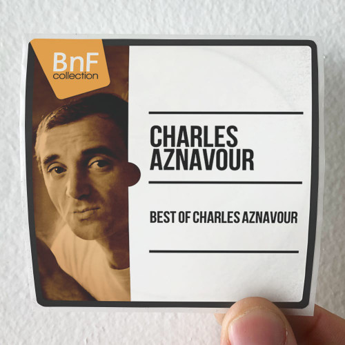 Charles Aznavour Best Of Aznavour Album Cover Sticker Album Cover Sticker