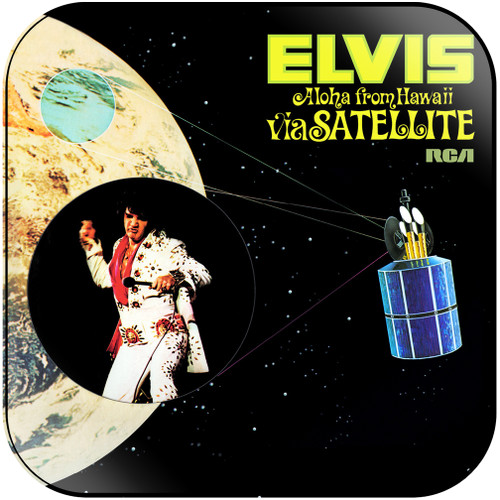 Elvis Presley Aloha From Hawaii Via Satellite-2 Album Cover Sticker ...