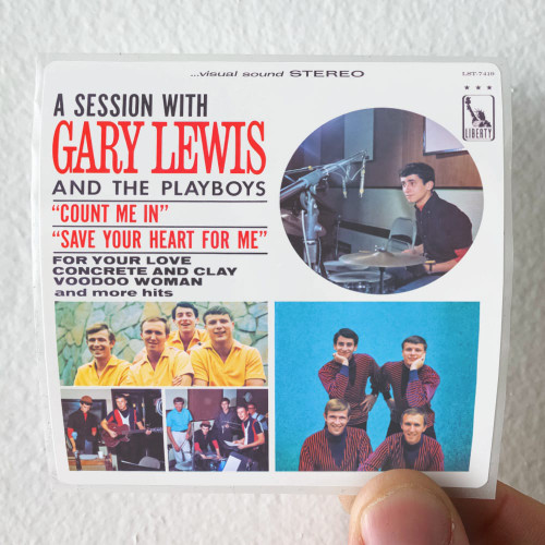 Gary Lewis and The Playboys Shes Just My Style Album Cover Sticker