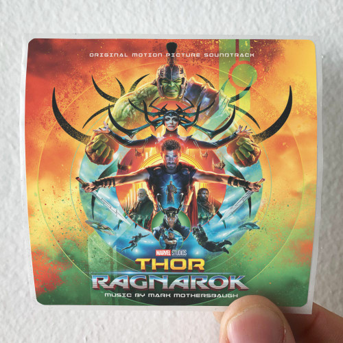 Mighty Thor Ragnarok Album Cover Sticker