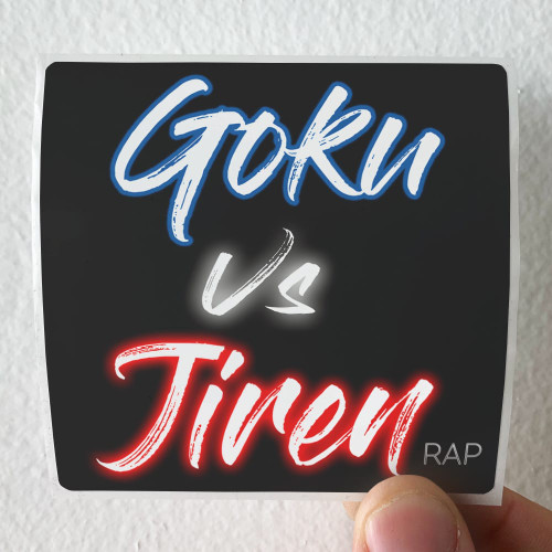 Porta Goku Vs Jiren Rap Album Cover Sticker Album Cover Sticker