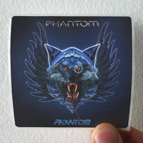 Blue Phantom Distortions Album Cover Sticker
