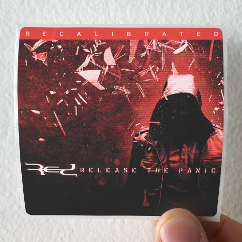 Red release the panic Album Cover Sticker Album Cover Sticker