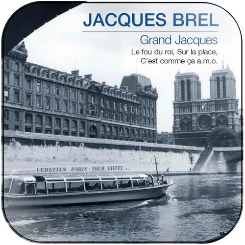 Jacques Brel Infiniment Album Cover Sticker Album Cover Sticker