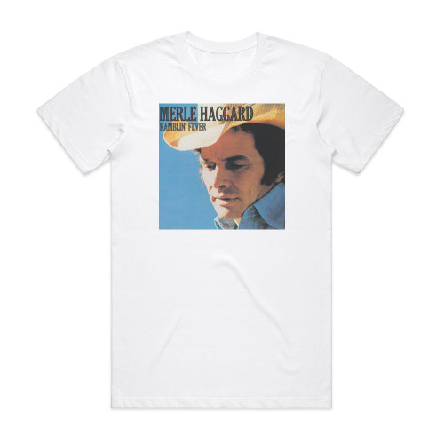Merle Haggard Back To The Barrooms Album Cover T-Shirt White