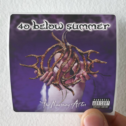 40 Below Summer The Mourning After Album Cover T-Shirt Black