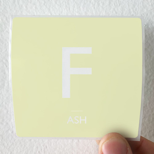 Ash Neon Album Cover Sticker Album Cover Sticker