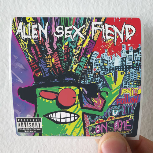 Alien Sex Fiend Curse Album Cover Sticker Album Cover Sticker