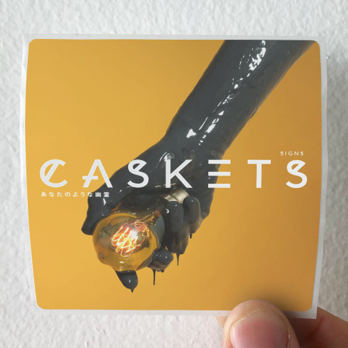 Caskets Signs Album Cover Sticker