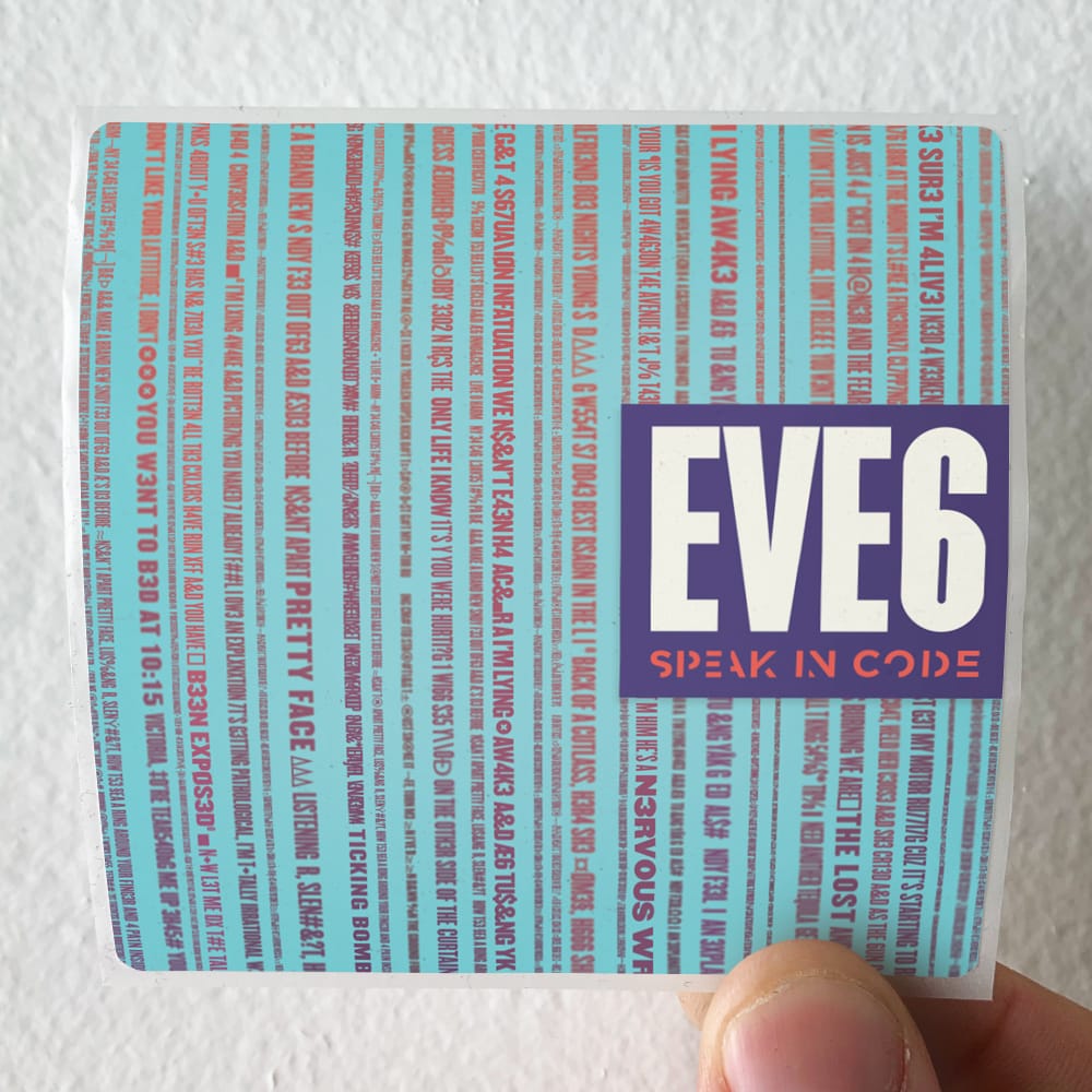 Eve 6 Speak In Code Album Cover Sticker