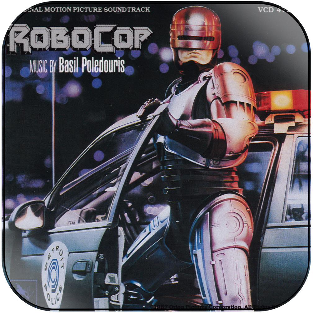Basil Poledouris Robocop Album Cover Sticker Album Cover Sticker