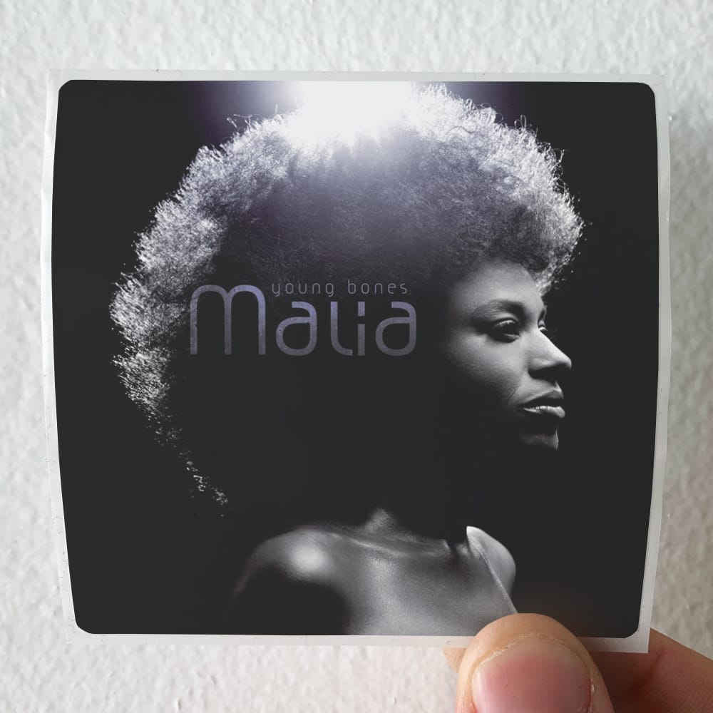 Malia Young Bones Album Cover Sticker