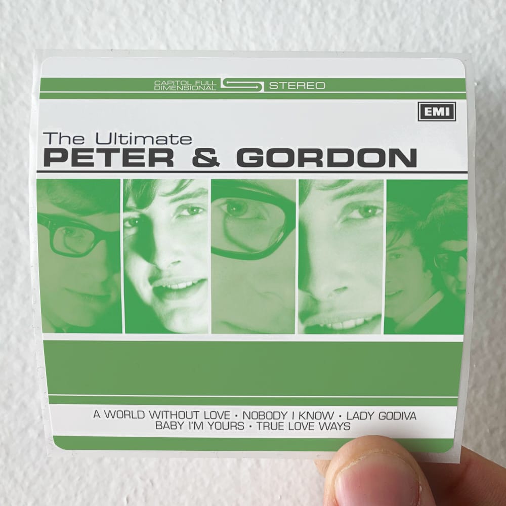 Peter and Gordon The Ultimate Peter Gordon Album Cover Sticker