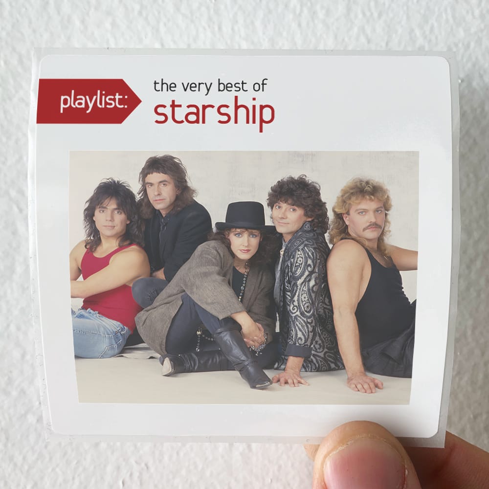 Starship Playlist The Very Best Of Starship Album Cover Sticker