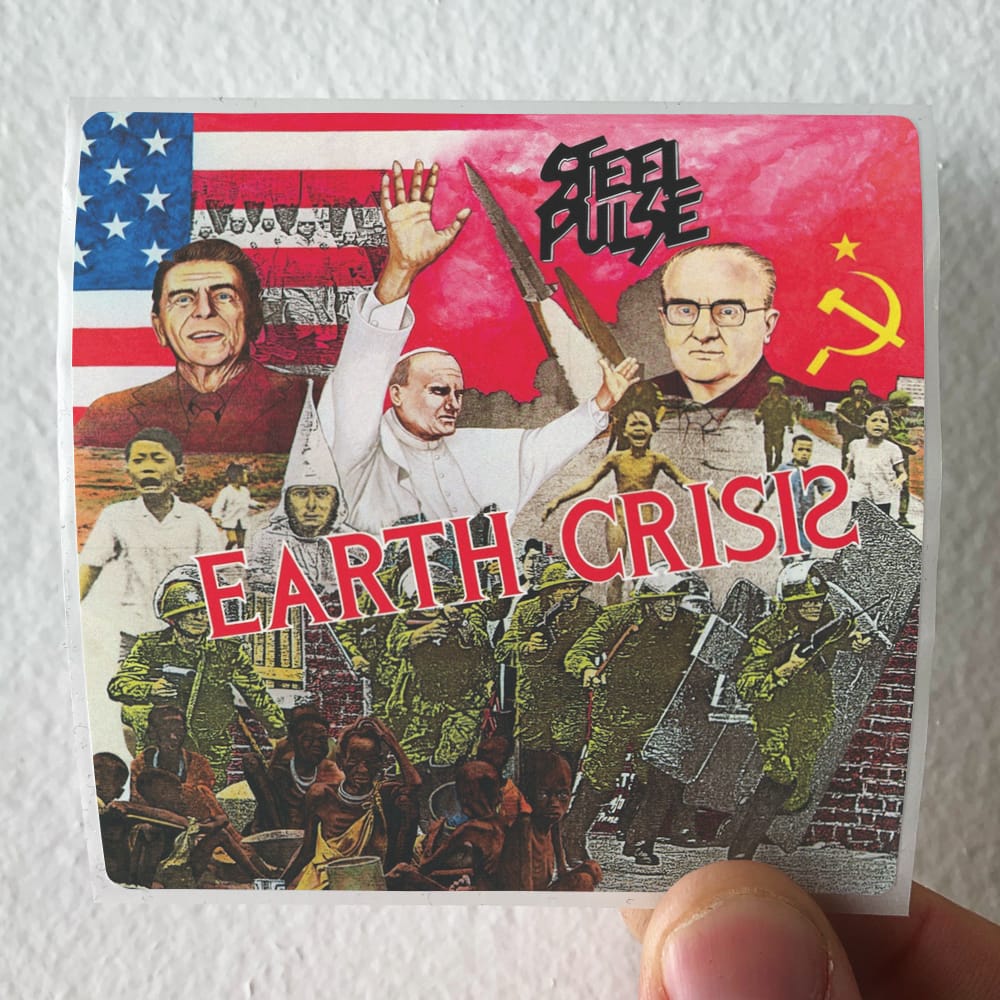 Steel Pulse Earth Crisis Album Cover Sticker